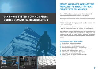 3cx phone system brochure | PPT