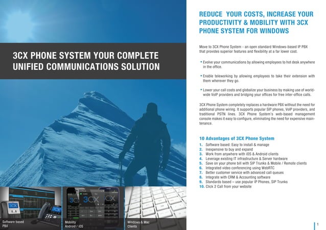 3cx phone system brochure | PPT