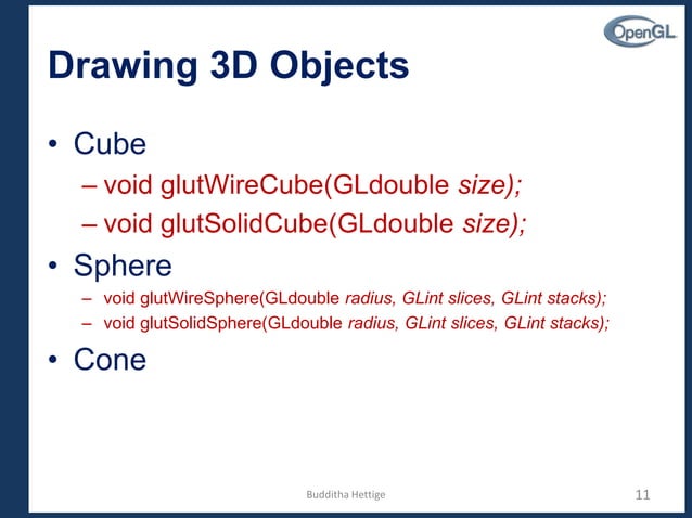 OpenGL 3D Drawing | PDF