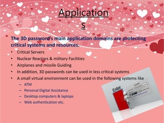 3D Password and its importance | PPT