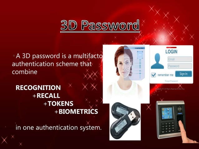 3D Password and its importance | PPT
