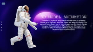 Usage of 3D models in PowerPoint | PPTX