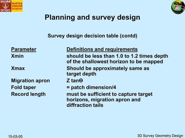 3D seismic data acqusition for subsurface | PPT