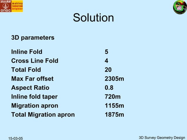 3d Seismic Data Acqusition For Subsurface Ppt