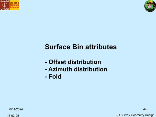3d Seismic Data Acqusition For Subsurface Ppt