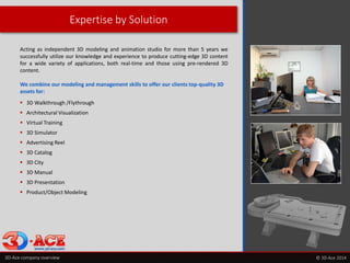 3D-Ace - 3D modeling, animation, visualization | PDF