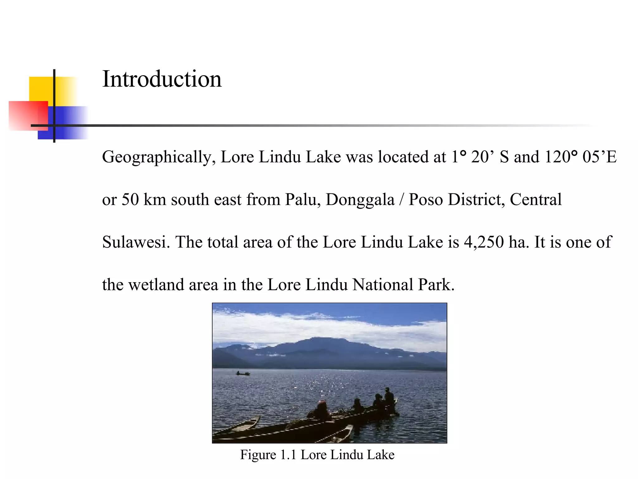 3D Analyst - Lake Lorelindu by GRASS | PPT