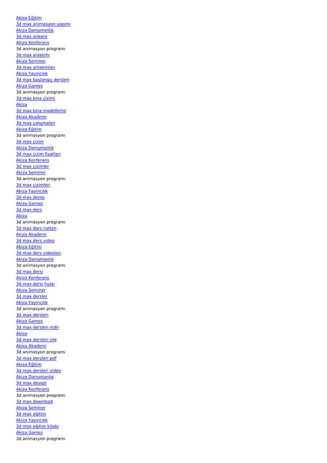 3d animasyon-programi | PDF