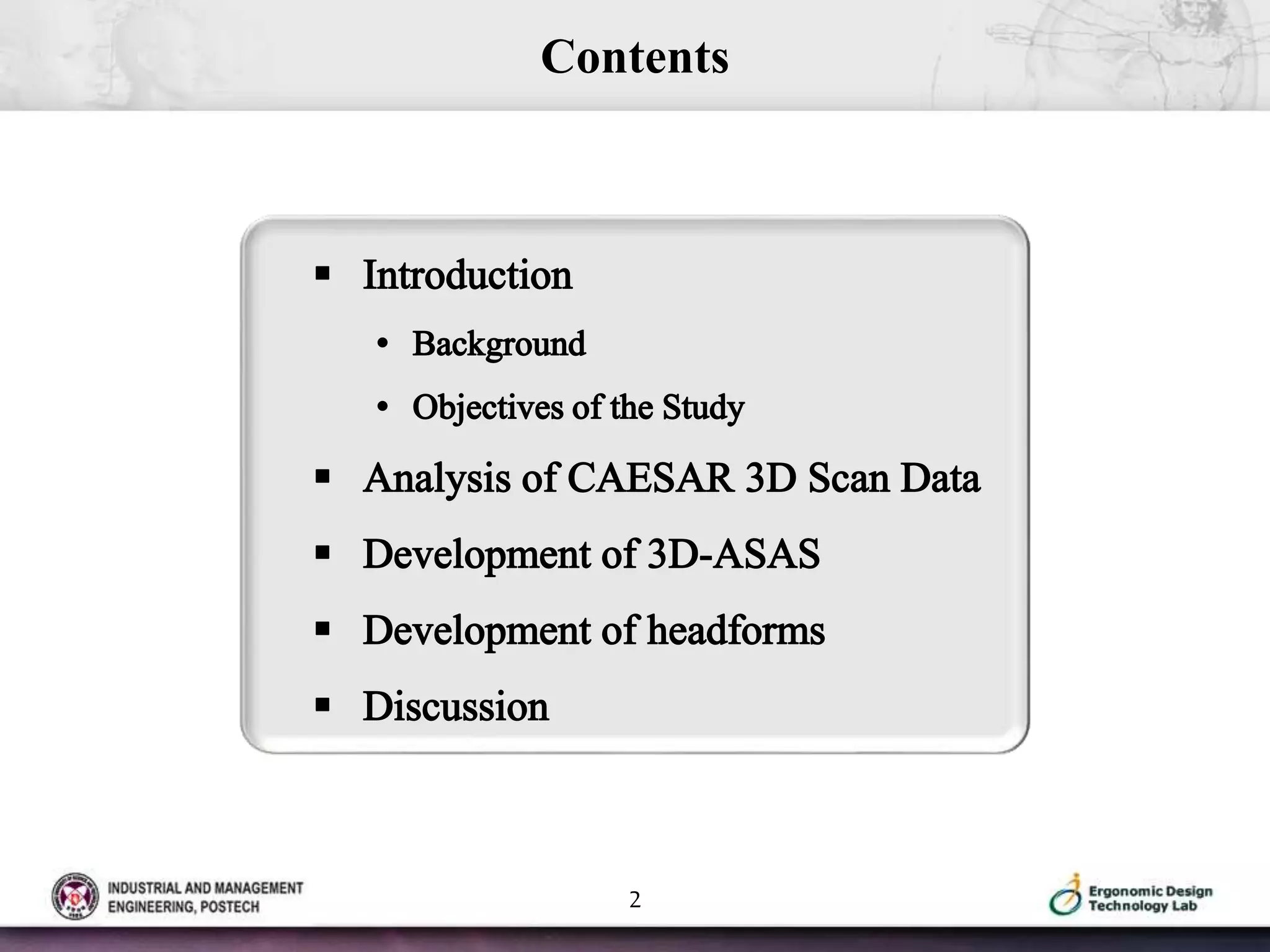 Development of Headforms and an Anthropometric Sizing Analysis System ...
