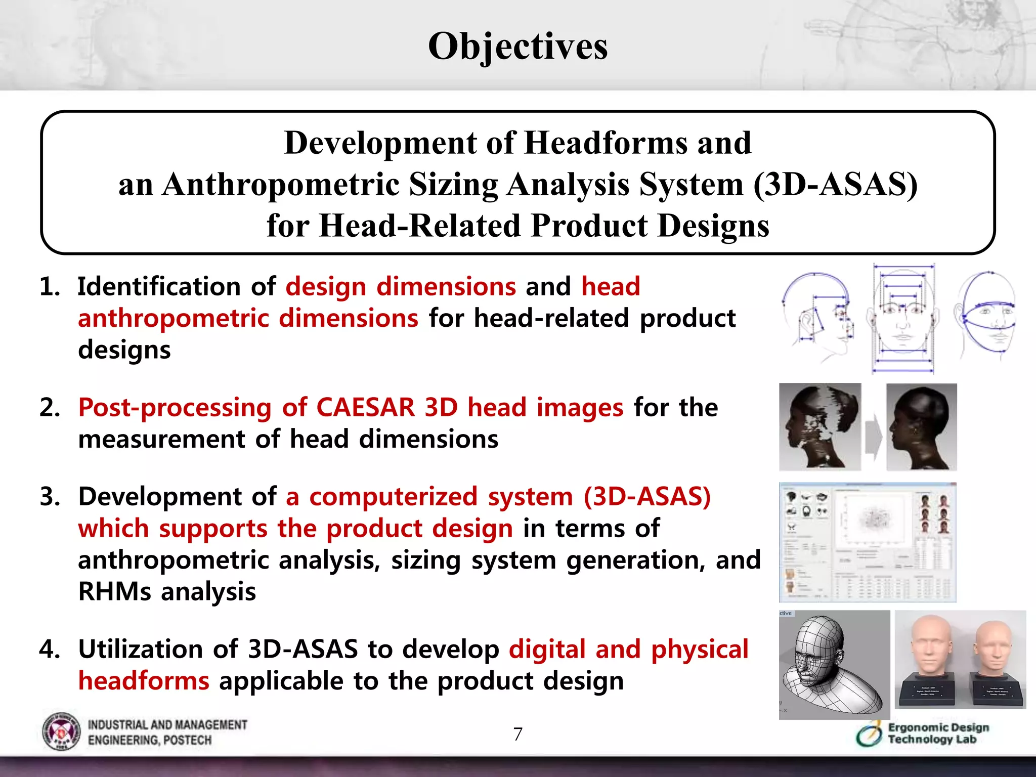 Development of Headforms and an Anthropometric Sizing Analysis System ...