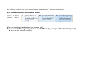 3D assignment 2 (planning) | PPT