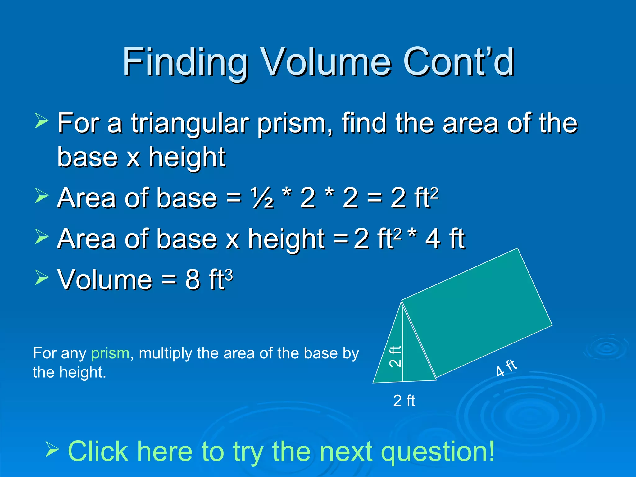 3D Figures- volume and surface area | PPT