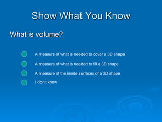 3D Figures- volume and surface area | PPT