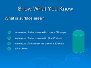 3D Figures- volume and surface area | PPT