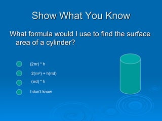 3D Figures- volume and surface area | PPT