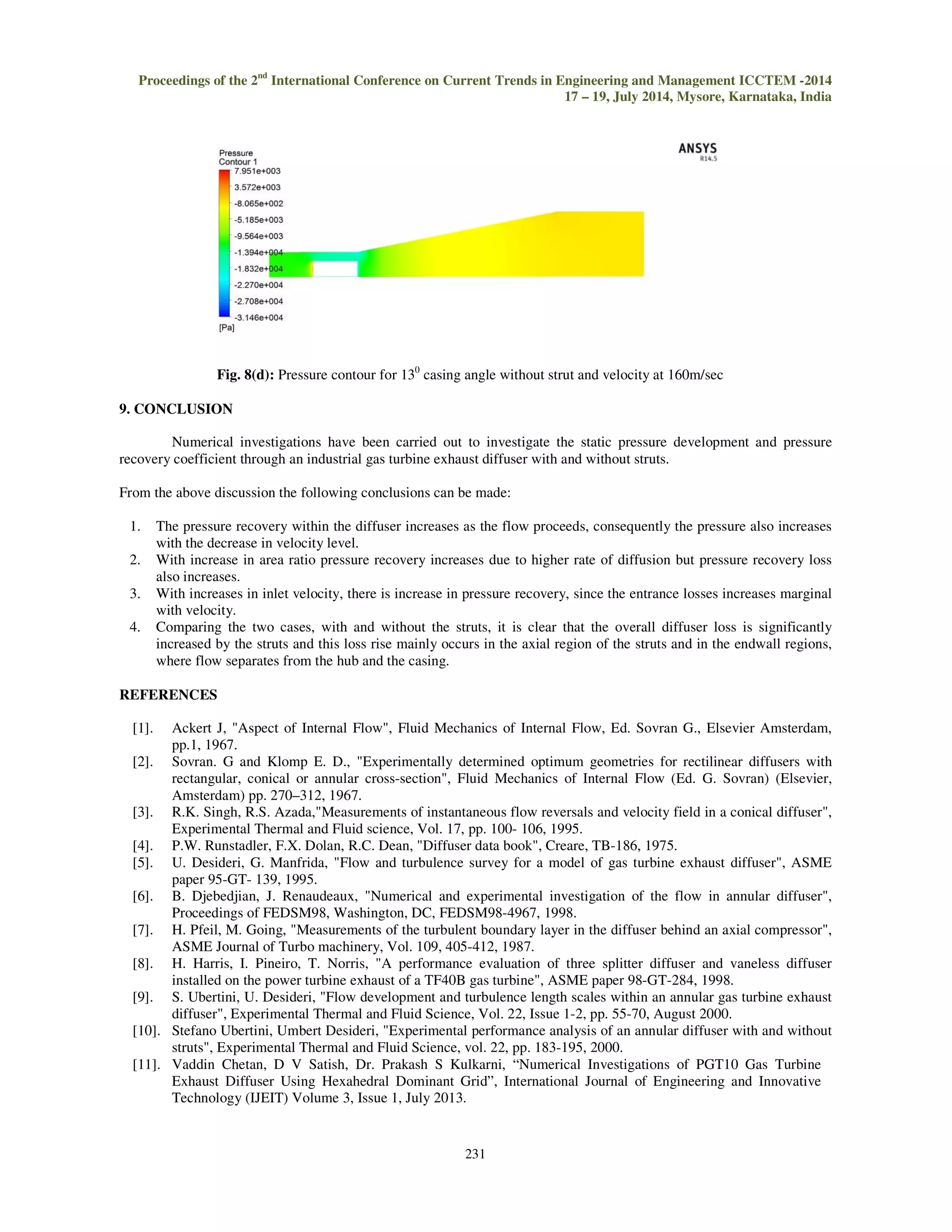 3D FLOW ANALYSIS OF AN ANNULAR DIFFUSER WITH AND WITHOUT STRUTS | PDF