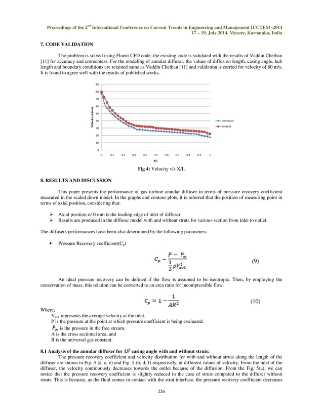 3D FLOW ANALYSIS OF AN ANNULAR DIFFUSER WITH AND WITHOUT STRUTS | PDF