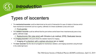 3D isocenters quality assurance in radiation treatment room using a ...