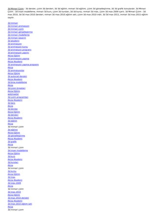 3d mimari-cizim | PDF