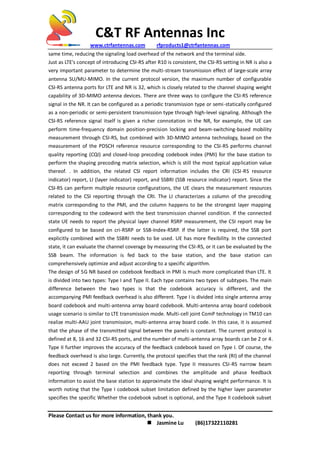 3D MIMO large-scale array antenna in 5G - C&T RF Antennas Inc | PDF