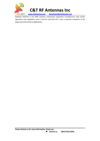 3D MIMO large-scale array antenna in 5G - C&T RF Antennas Inc | PDF