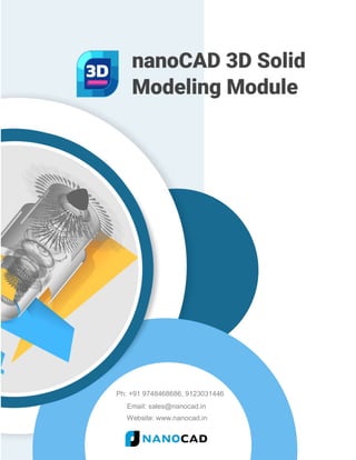 nanoCAD 3D modeling- a powerful CAD software for direct and parametric modeling | PDF