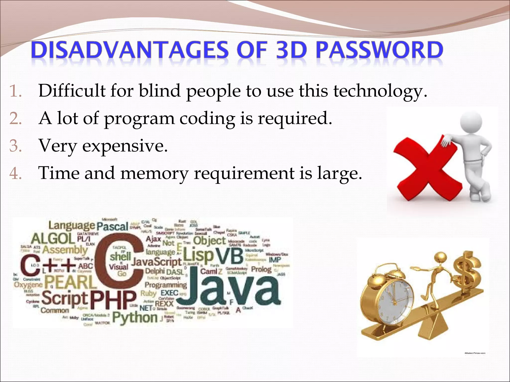 3d Password A More Secure Authentication Ppt