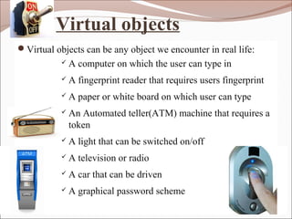 3D-Password: A More Secure Authentication | PPT