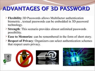 3D-Password: A More Secure Authentication | PPT