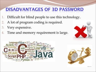3D-Password: A More Secure Authentication | PPT