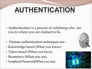 3D-Password: A More Secure Authentication | PPT