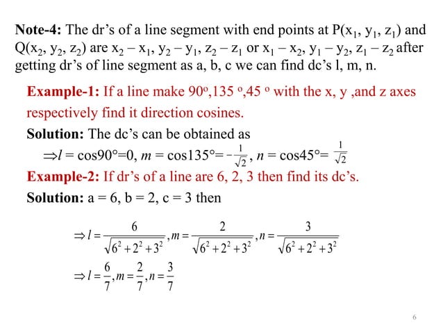 Three Dimensional Geometry(Class 12) | PPTX