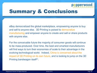 3D Printing Executive Overview | PPT