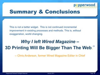 3D Printing Executive Overview | PPT