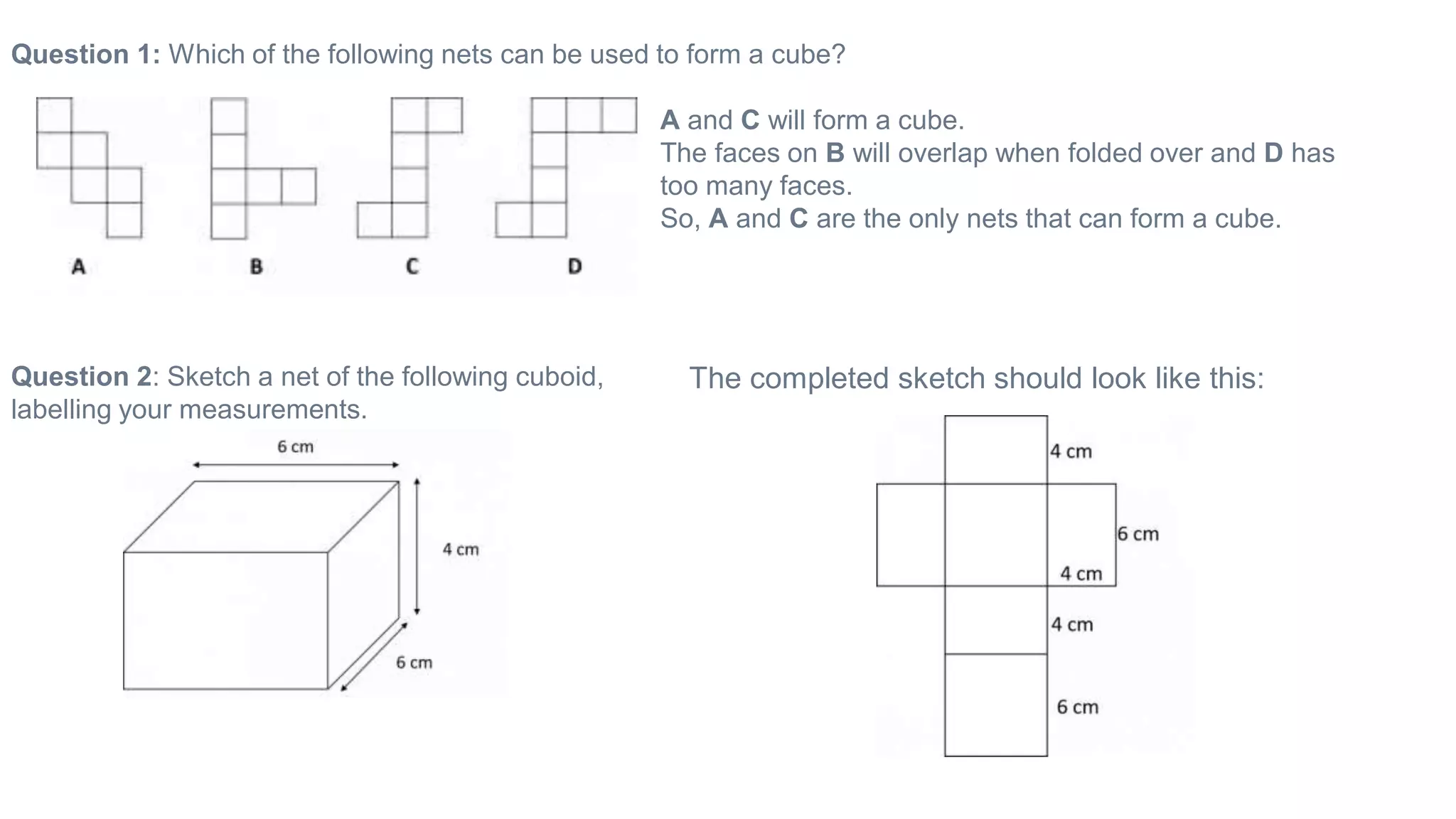 FS Maths Level 2 - April 22, 2023 (Nets, 3D shapes surface area and ...