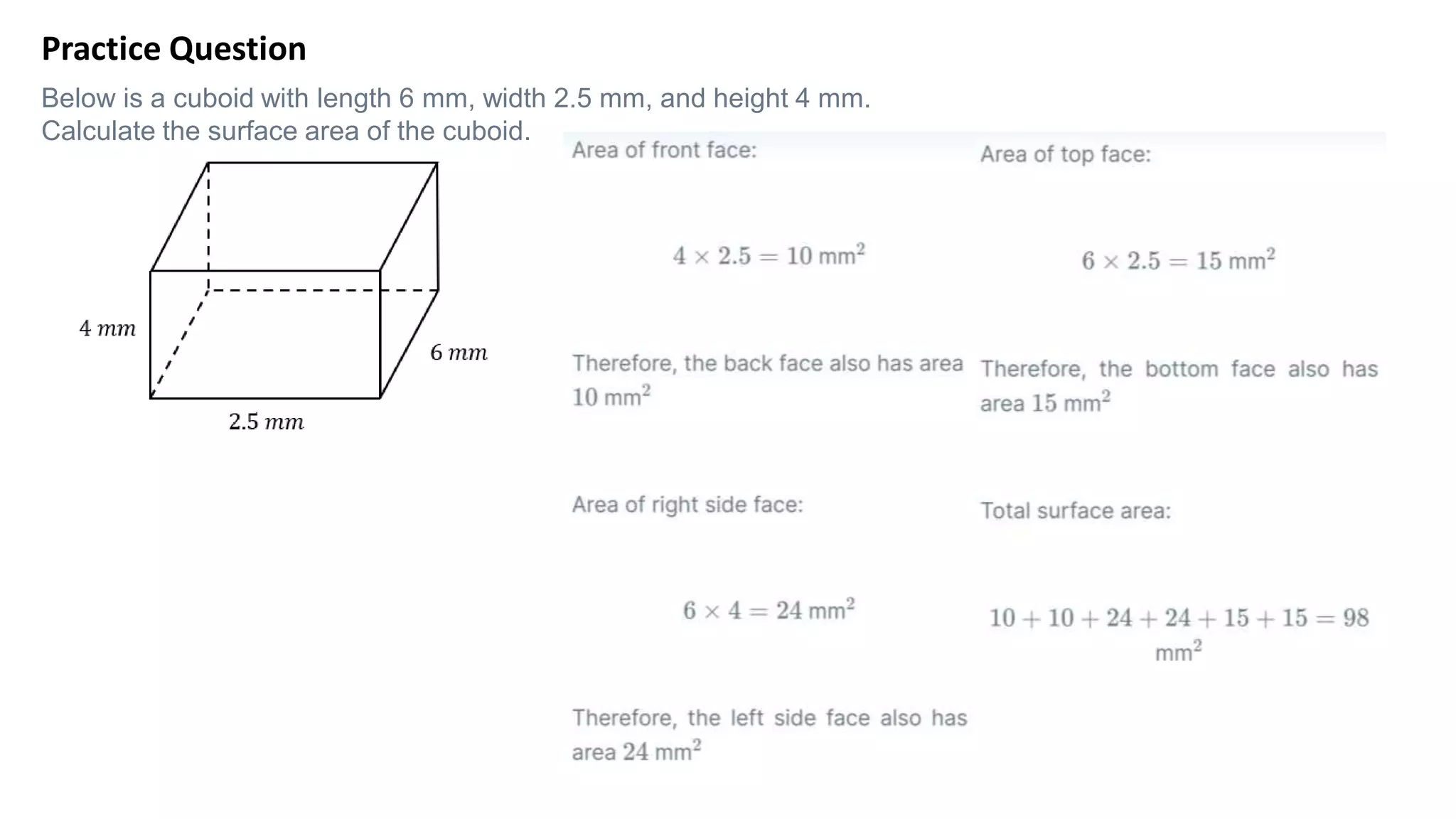 FS Maths Level 2 - April 22, 2023 (Nets, 3D shapes surface area and ...