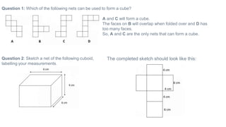 FS Maths Level 2 - May 27, 2023 (Nets, 3D shapes (surface area and ...