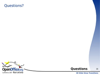 3D Slideshow Transitions: Adding OpenGL-Accelerated Transitional Effects For Impress | PPT