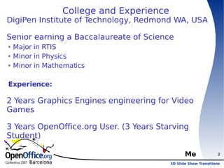 3D Slideshow Transitions: Adding OpenGL-Accelerated Transitional Effects For Impress | PPT