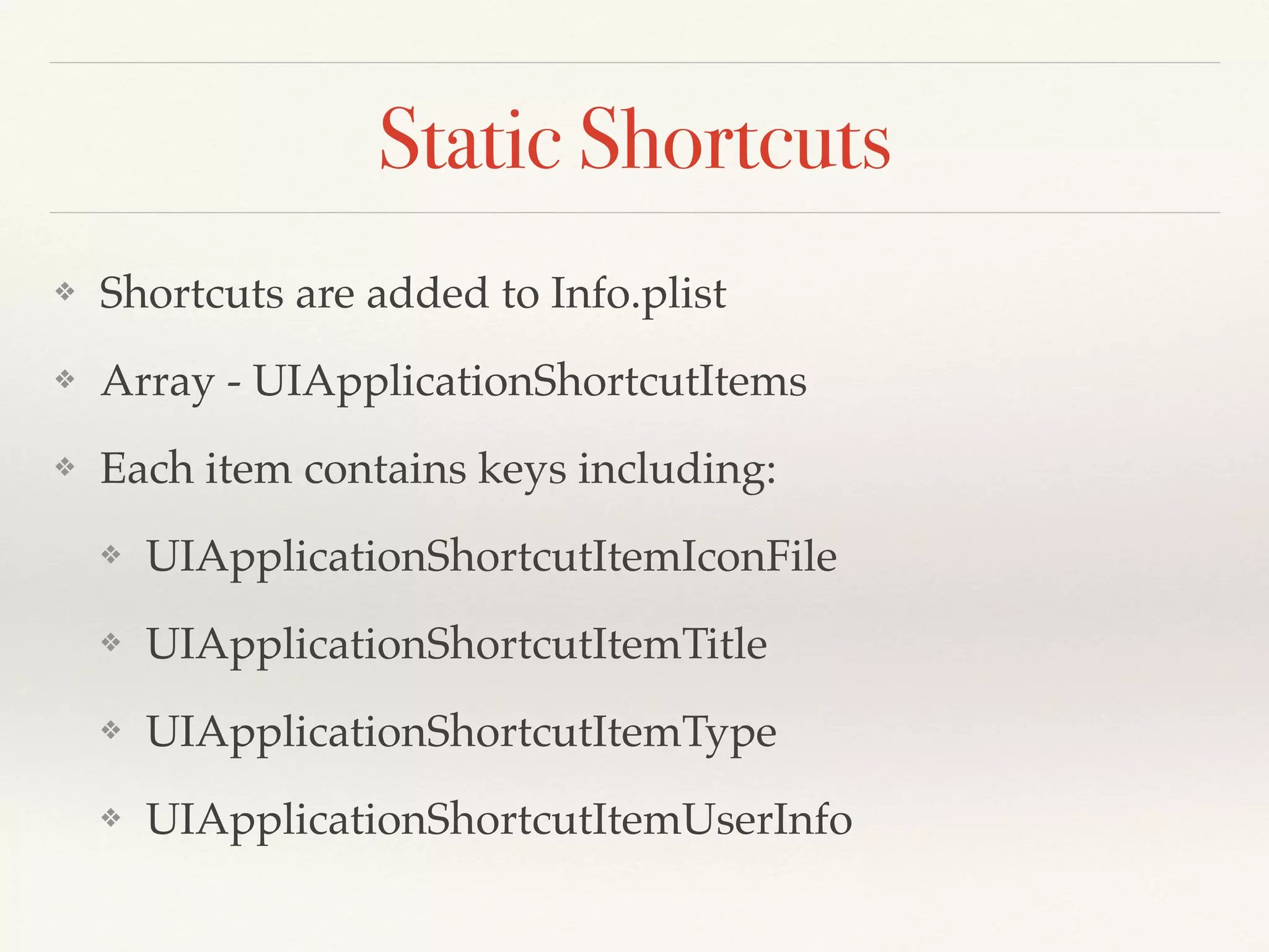 3D Touch Implementation for Shortcuts and Peek/Pop Functionality | PPT