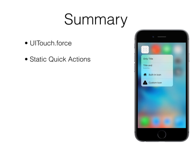 3D Touch by Karol Kozub, Macoscope | PPT