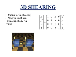 3D Transformation | PPTX