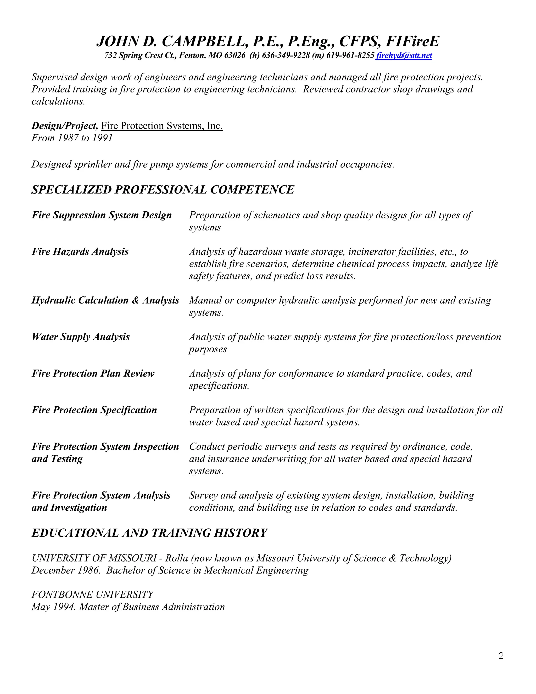 Campbell Resume | PDF