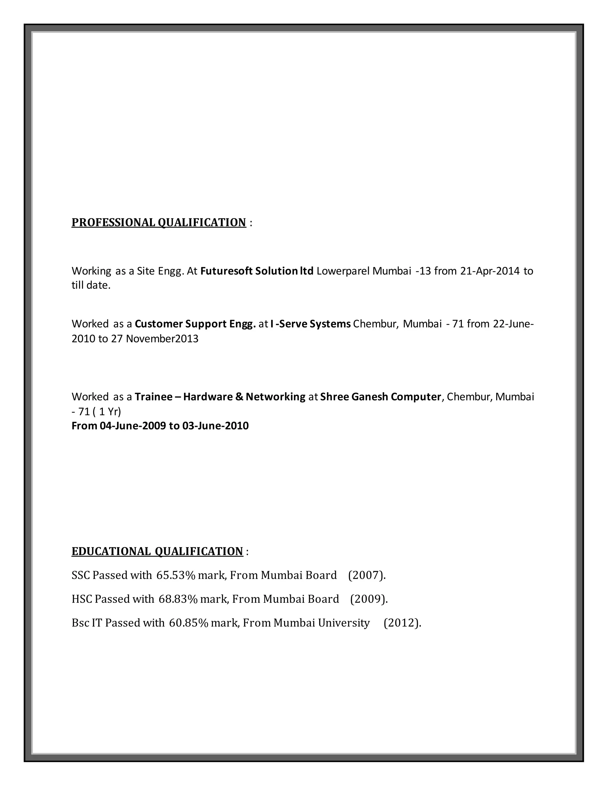 wasim_shaikh | DOCX | IT and Internet Support | Internet