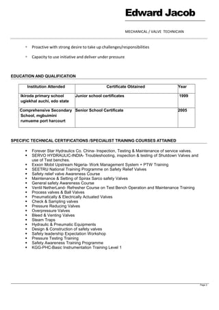 edward jacob cv | DOC
