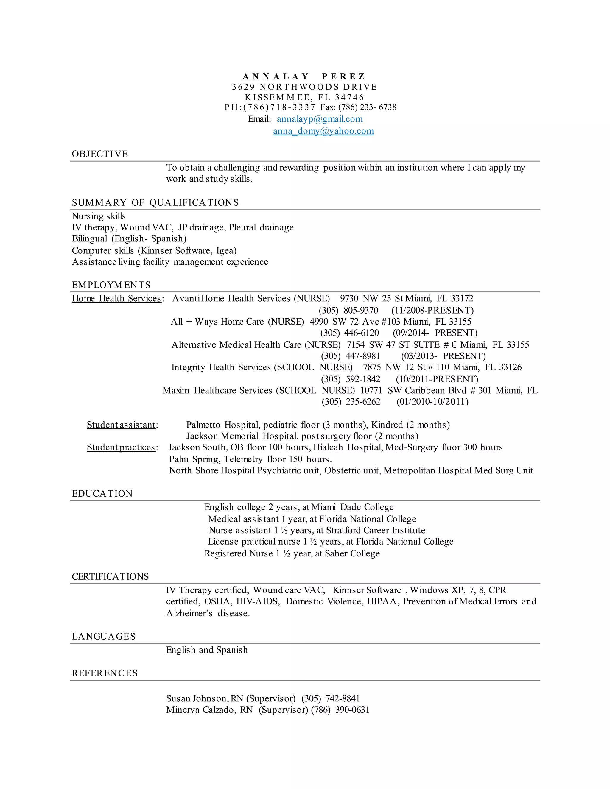 ANNALAY'S RESUME | DOCX