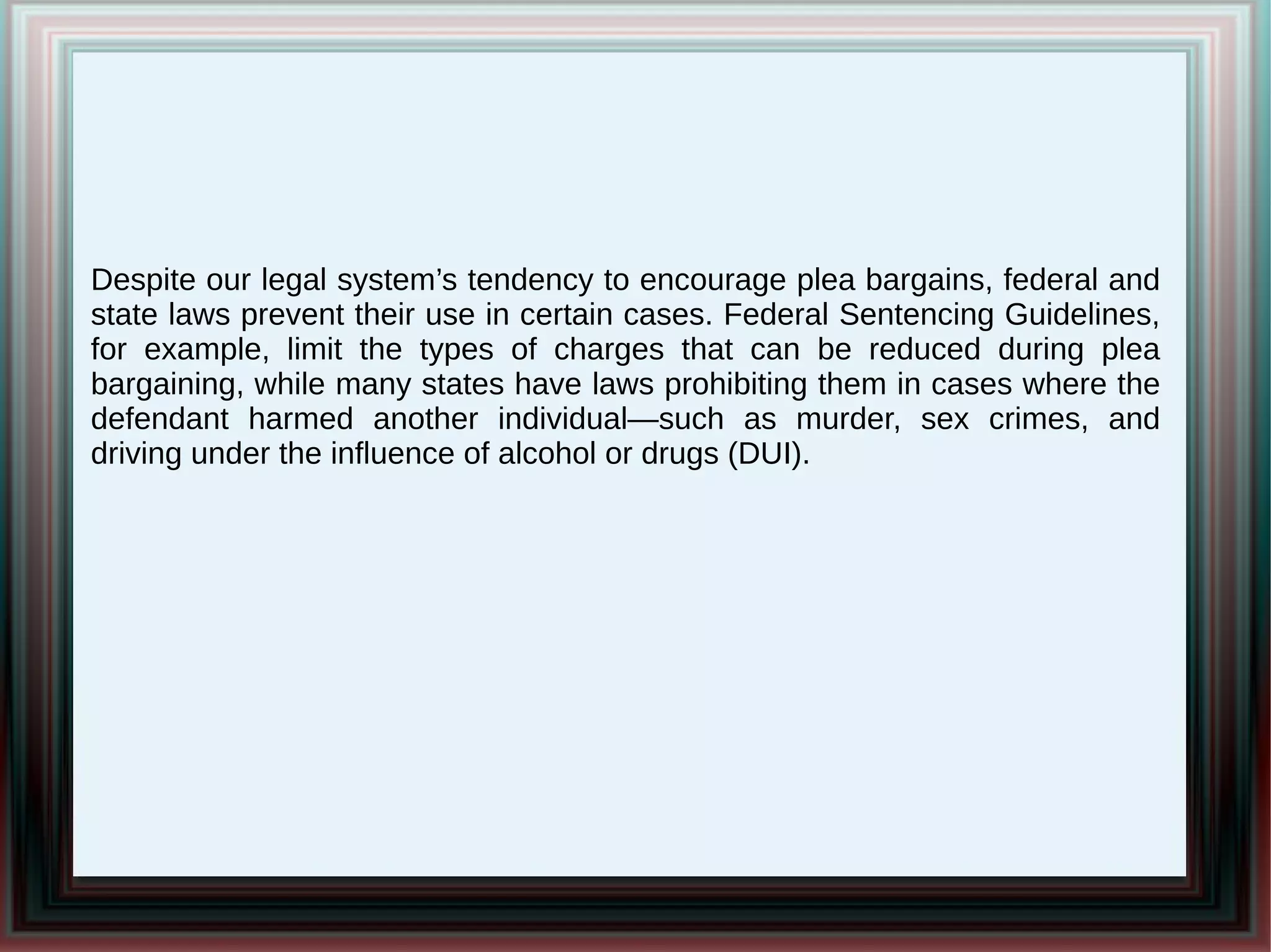 Plea and bargaing PPT for Presentation !!! | PDF