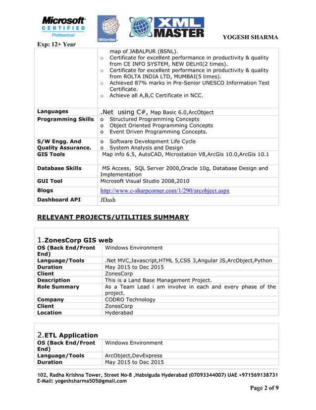 Yogesh CV | PDF