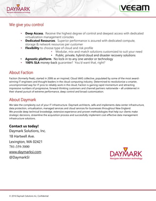 Faction IaaS One Pager Daymark | PDF