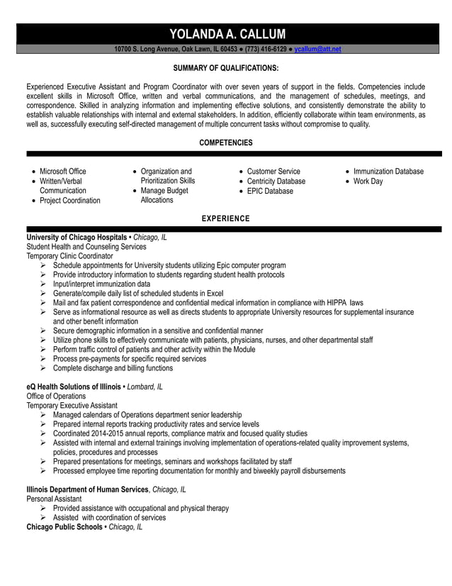 Callum.Yolanda.Resume.8-16-16 | PDF